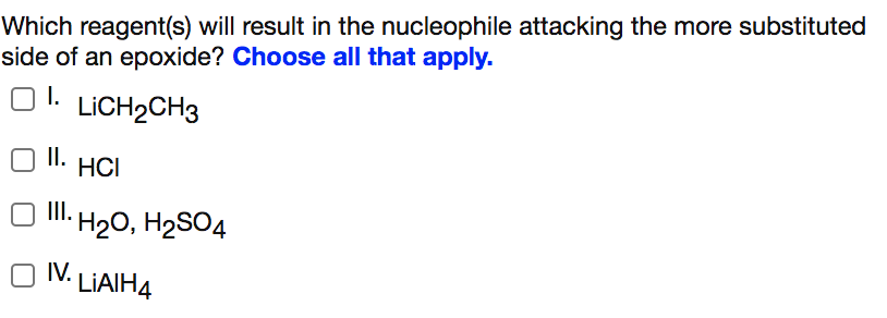 Solved What sets of reagents will result in an efficient | Chegg.com