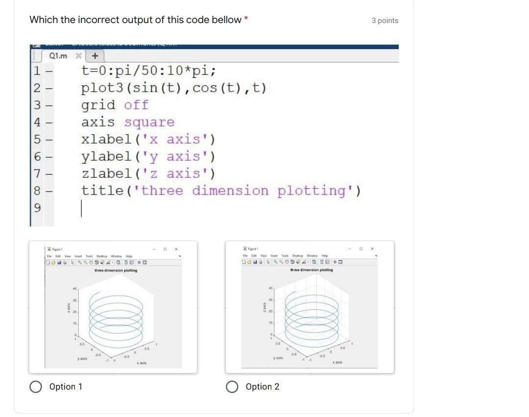 Solved Which the incorrect output of this code bellow * 3 | Chegg.com