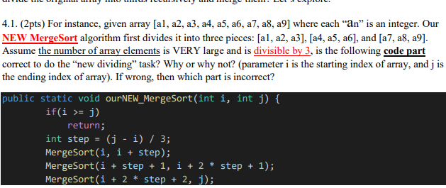 Solved 11.1. (2pts) What does array x look like at point-A | Chegg.com