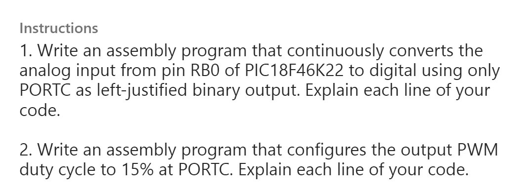 Solved Instructions 1. Write an assembly program that | Chegg.com