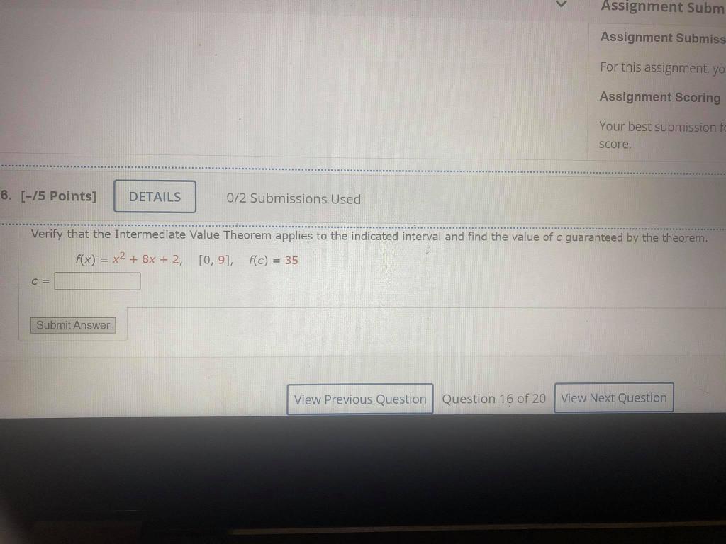Solved Assignment Subm Assignment Submiss For this | Chegg.com