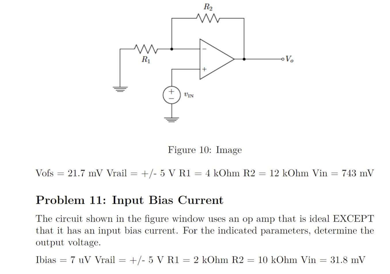 Solved Figure 10: Image Vofs =21.7mV Vrail =+/−5 | Chegg.com