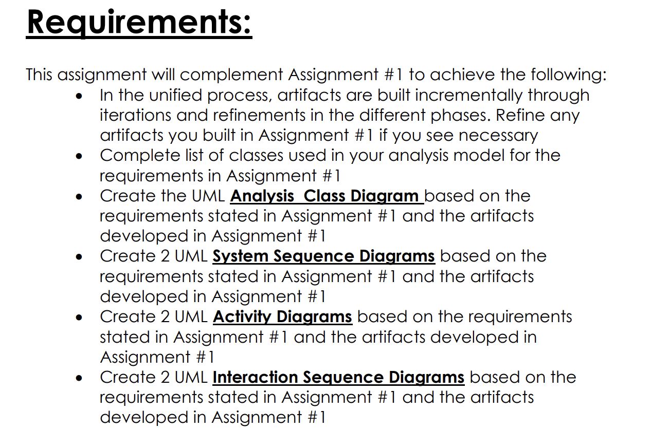 Solved Project Overview Statement: Build an application for | Chegg.com