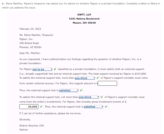 Solved Problem 15-19 (LO. 4) Pigeon, Inc., a 5 501(c)(3) | Chegg.com