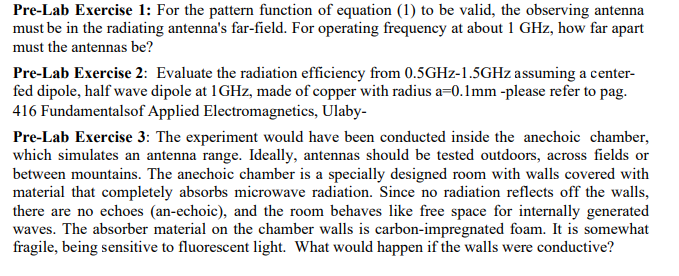 Pre-Lab Exercise 1: For the pattern function of | Chegg.com