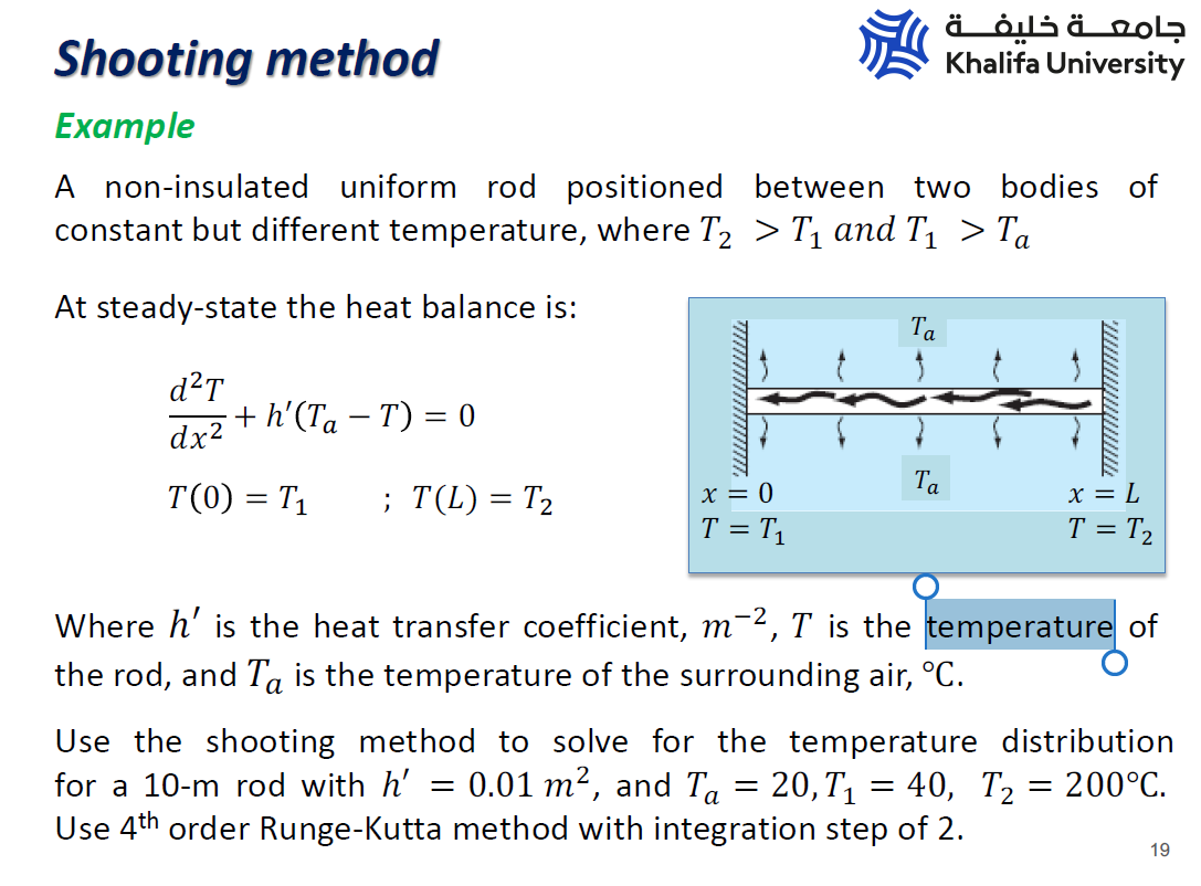 Solved Shooting method ) جامم Example A non-insulated | Chegg.com