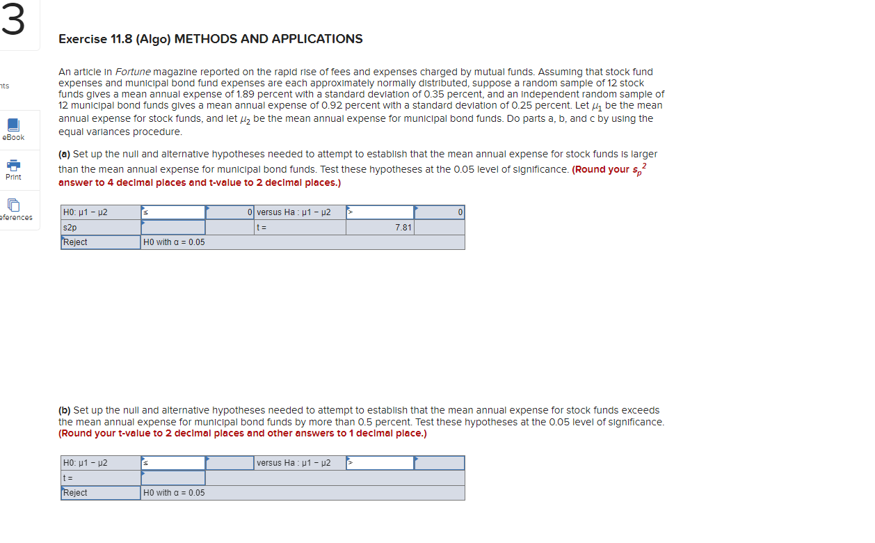 Solved Exercise 11.8 (Algo) METHODS AND APPLICATIONS An | Chegg.com