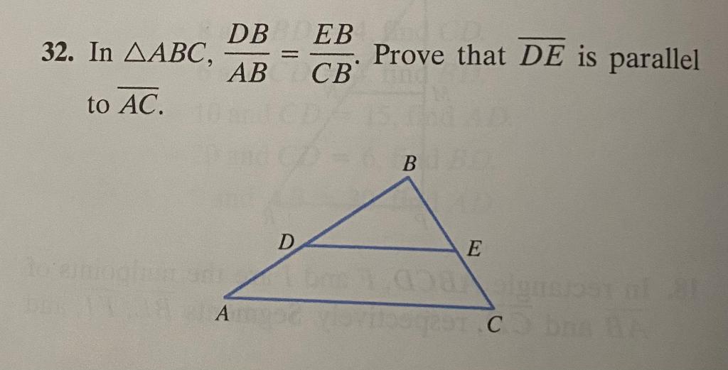 Solved Given: (AC)2=AB⋅AD Prove: ABC is similar to ACD.32. | Chegg.com