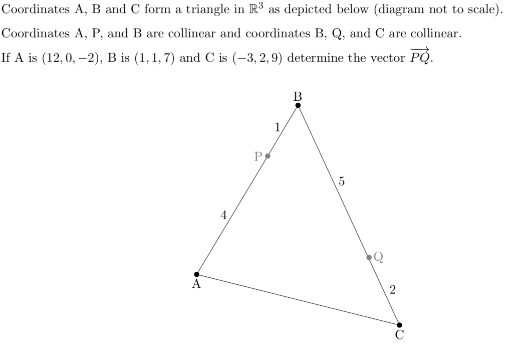 Solved Coordinates A, B and C form a triangle in R3 as | Chegg.com