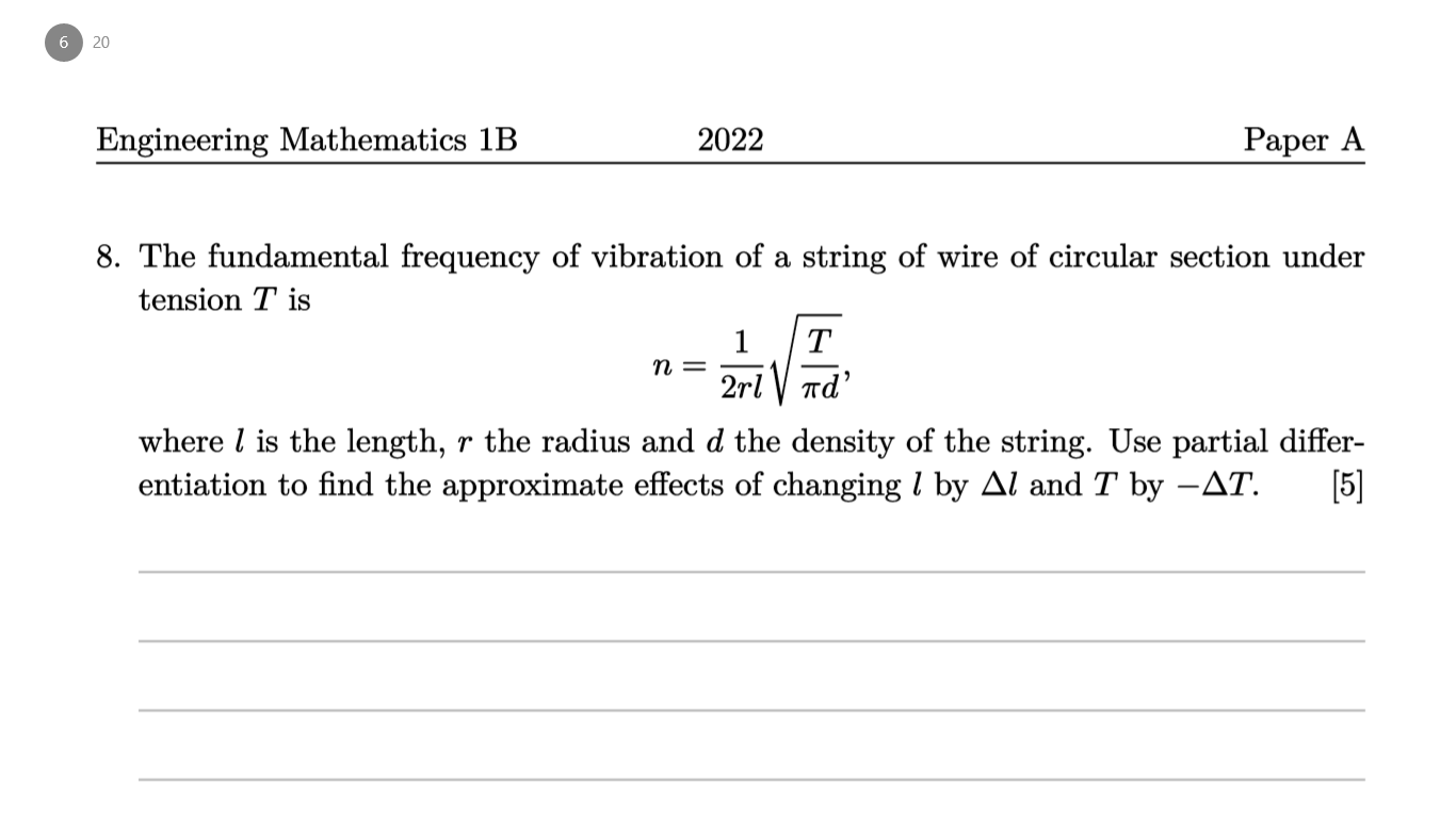 Solved The fundamental frequency of vibration of a string of | Chegg.com