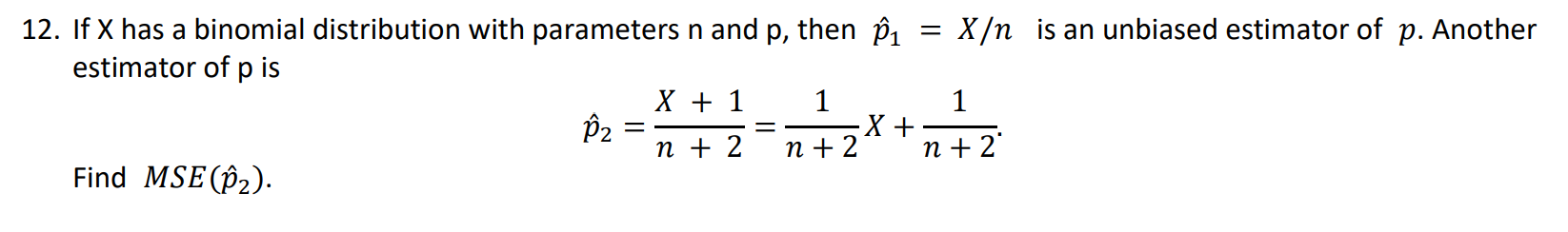 Solved 12. If X has a binomial distribution with parameters | Chegg.com
