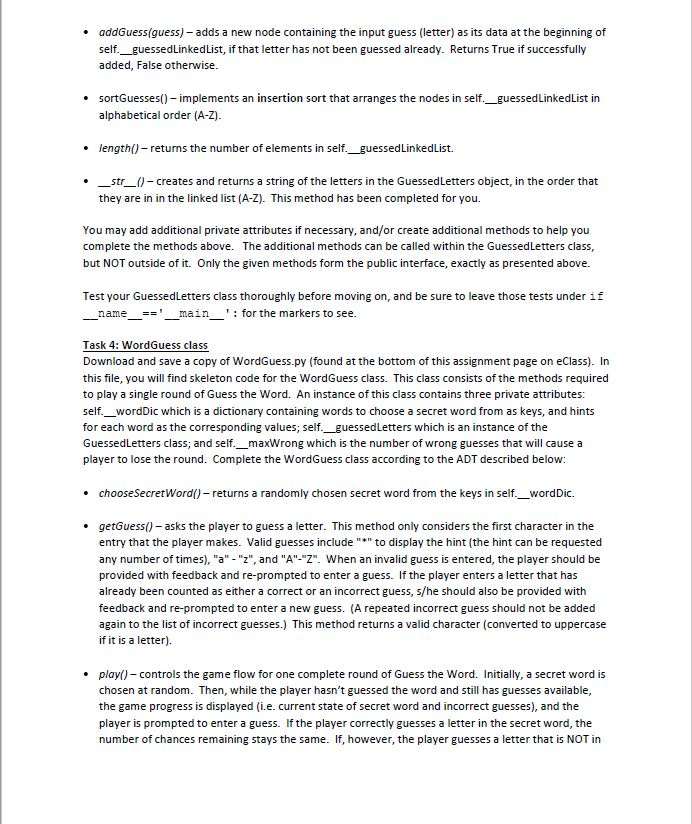 Assignment Specifications You are tasked with | Chegg.com