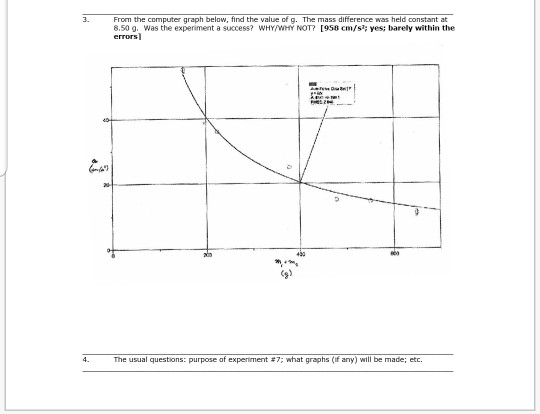 Solved how do I do the math to get the gravity ?this is the | Chegg.com