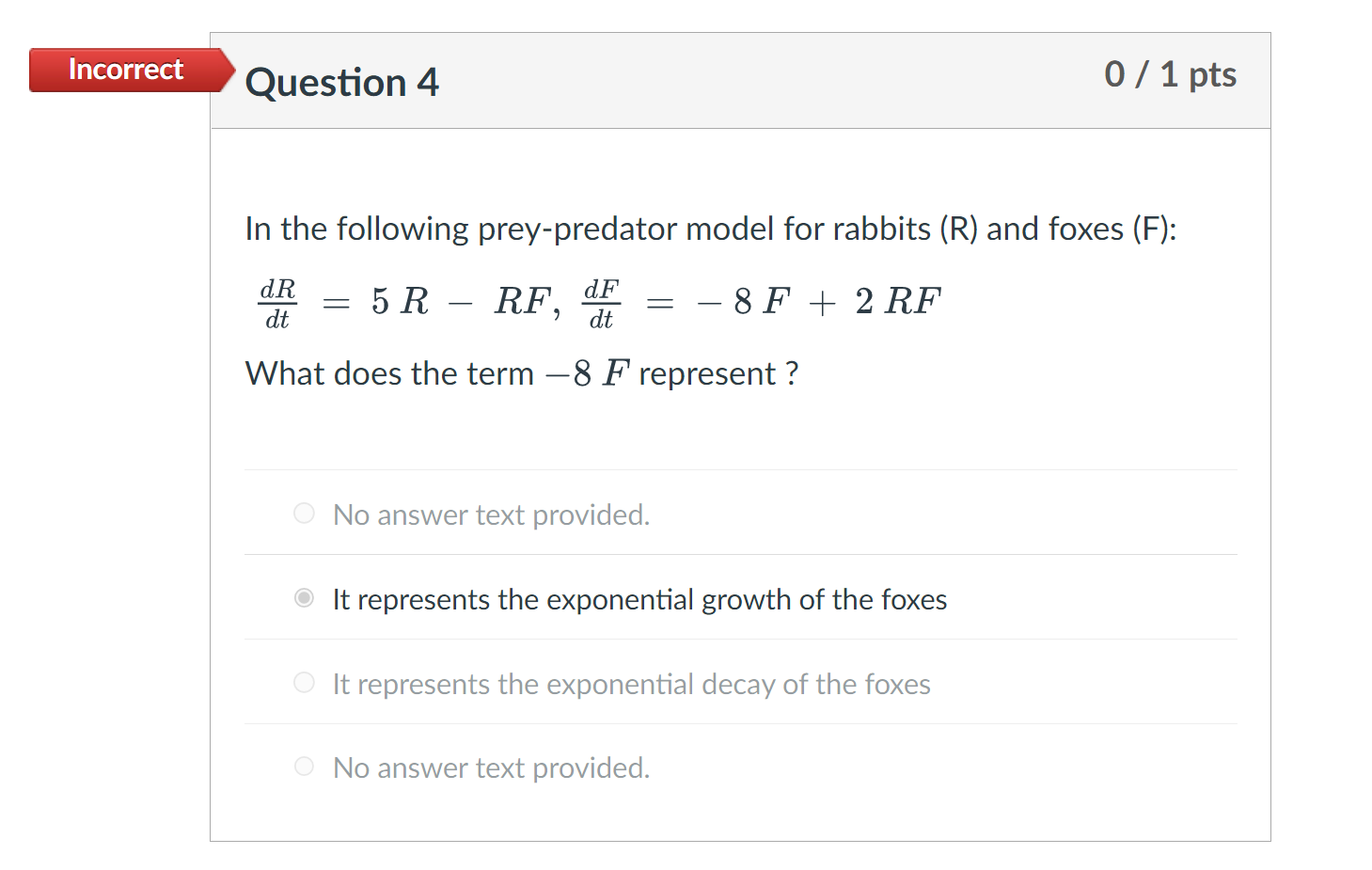 Solved In the following prey-predator model for rabbits (R) | Chegg.com