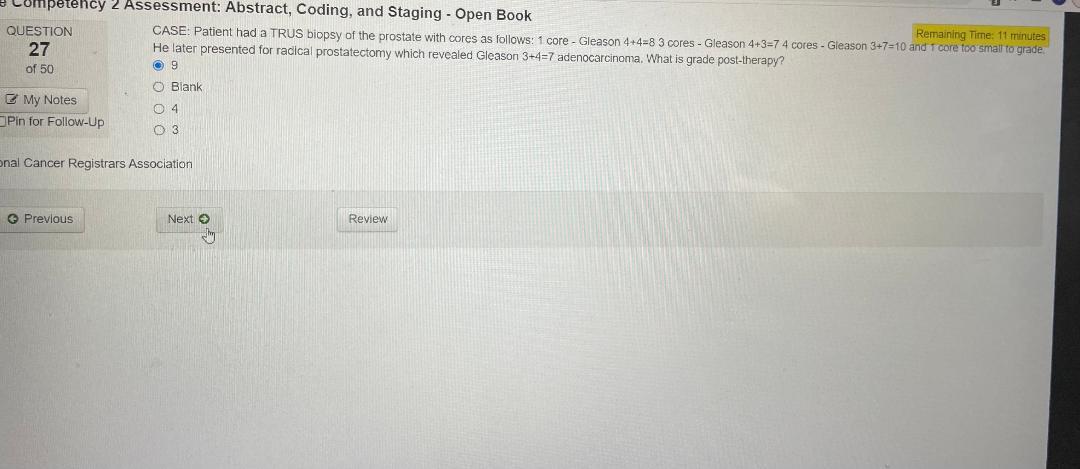 Solved mpetency 2 Assessment: Abstract, Coding, and Staging | Chegg.com