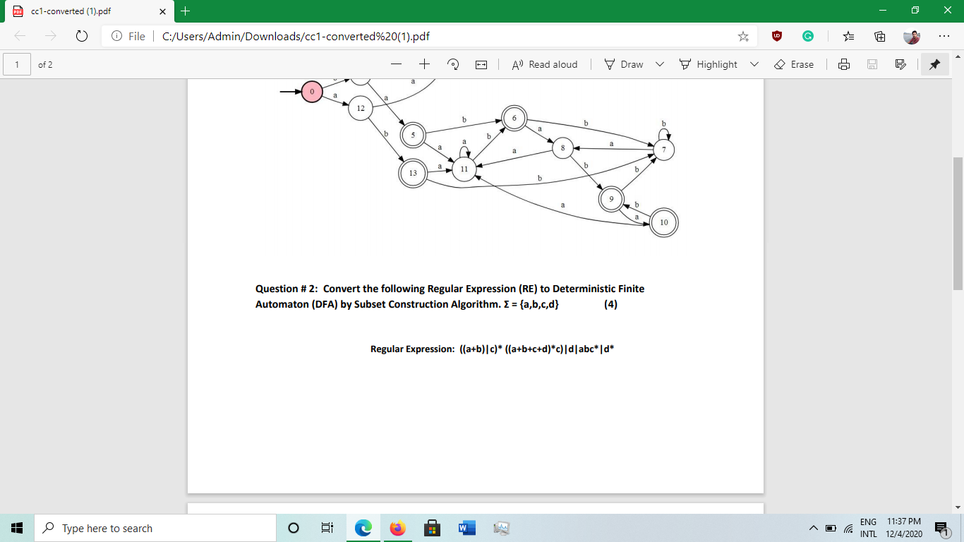 Solved PDF cc1-converted (1).pdf X + O File | Chegg.com