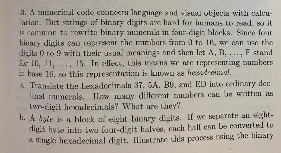 3. A numerical code connects language and visual | Chegg.com