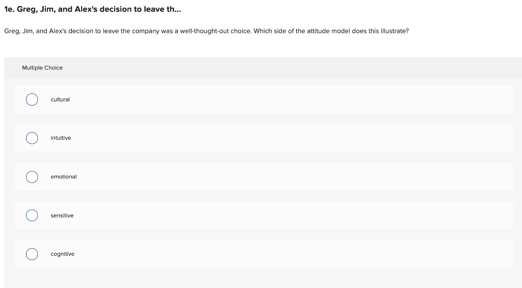 Solved Please reply fast!!! ORGANIZATIONAL BEHAVIOUR QUIZ 1. | Chegg.com