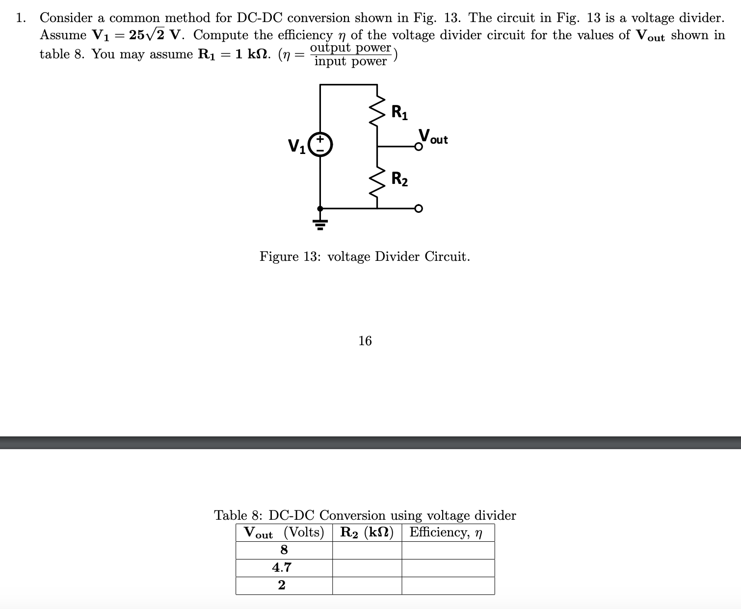 1. Consider a common method for DC-DC conversion | Chegg.com