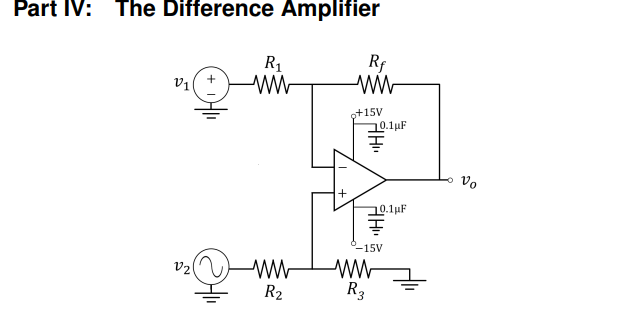 Solved Pre-lab 1. Derive the closed-loop gain of the | Chegg.com