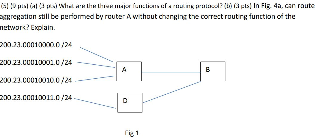 (5) (9 pts) (a) (3 pts) What are the three major | Chegg.com