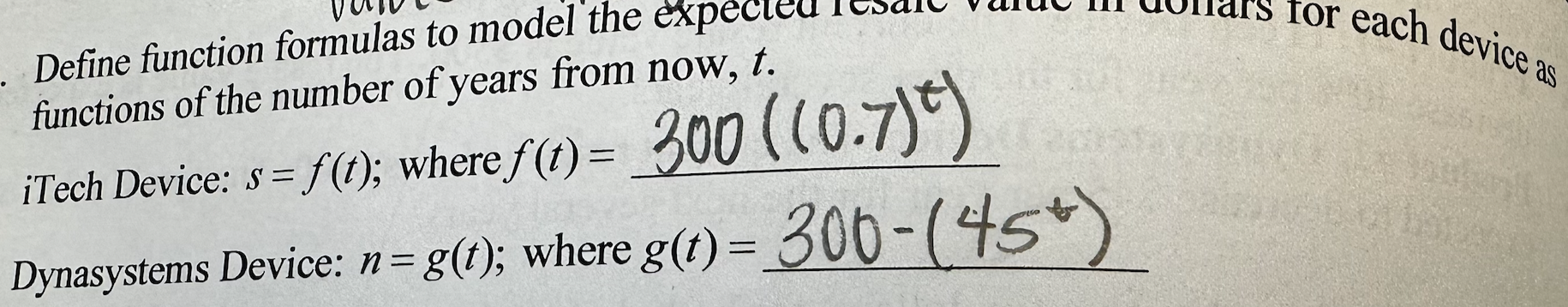 Solved Define function formulas to model the expecteu to do | Chegg.com