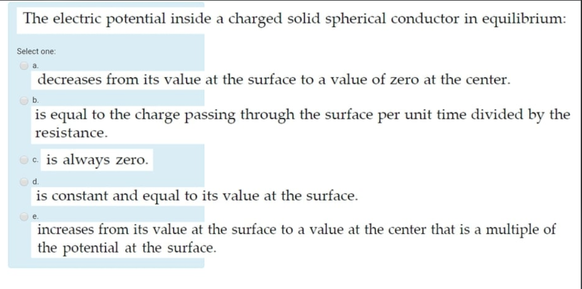 Solved The electric potential inside a charged solid | Chegg.com