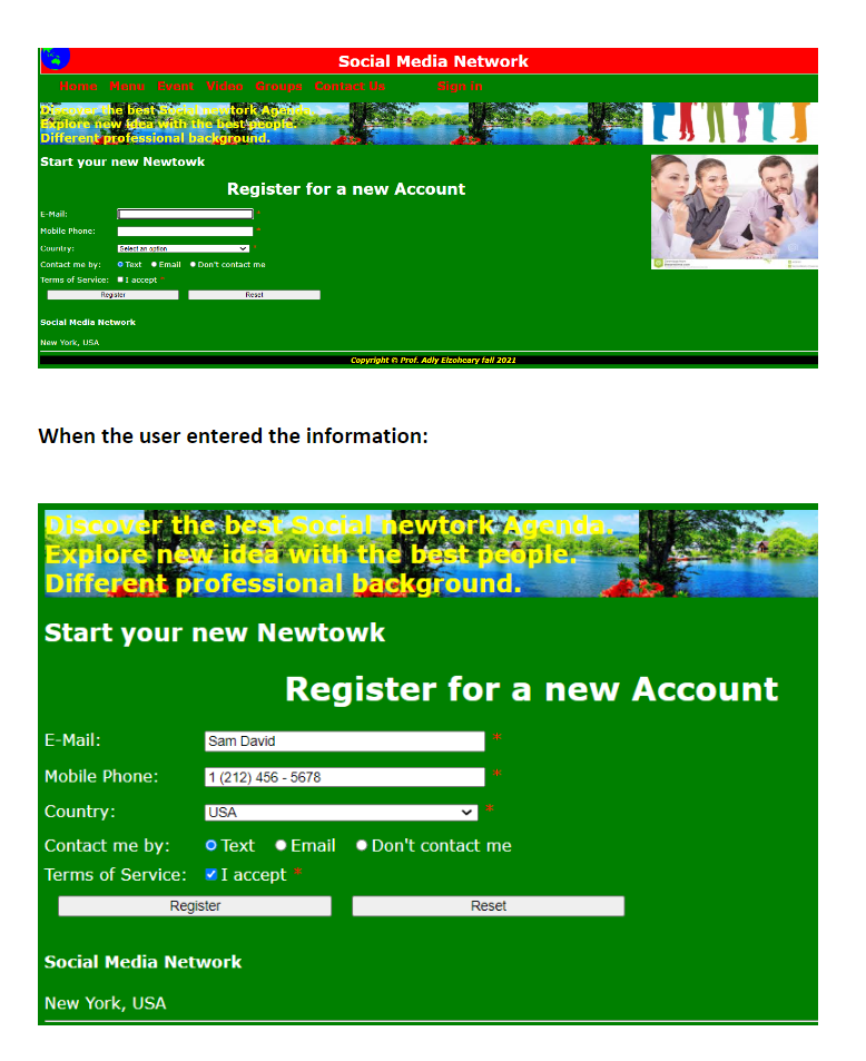 Solved Create Html 5 File That Will Display The Same 7005