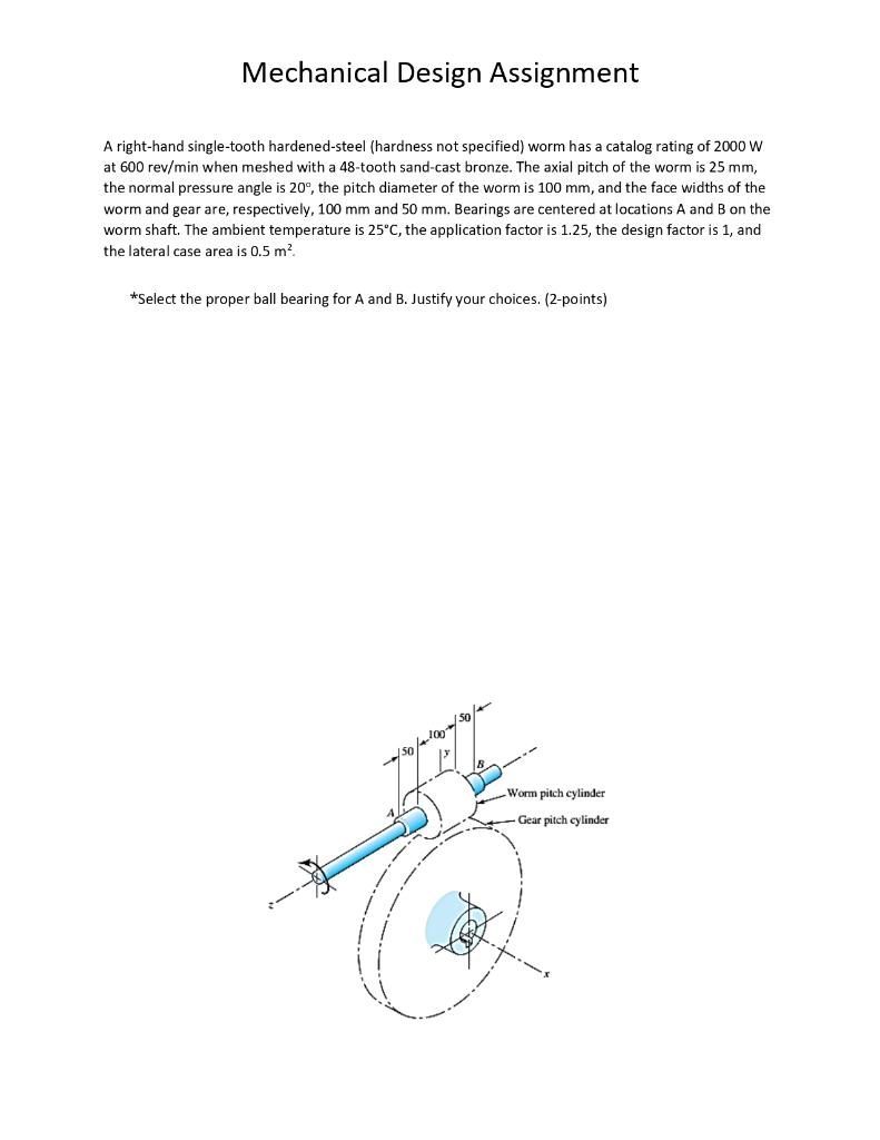 Solved Mechanical Design Assignment A right-hand | Chegg.com