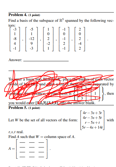 [Solved]: Find a basis of the subspace of ( mathbb{R}^{5