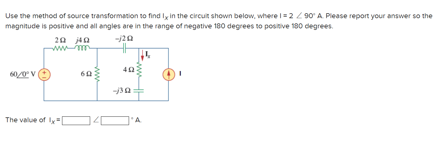 Solved Use the method of source transformation to find IX in | Chegg.com