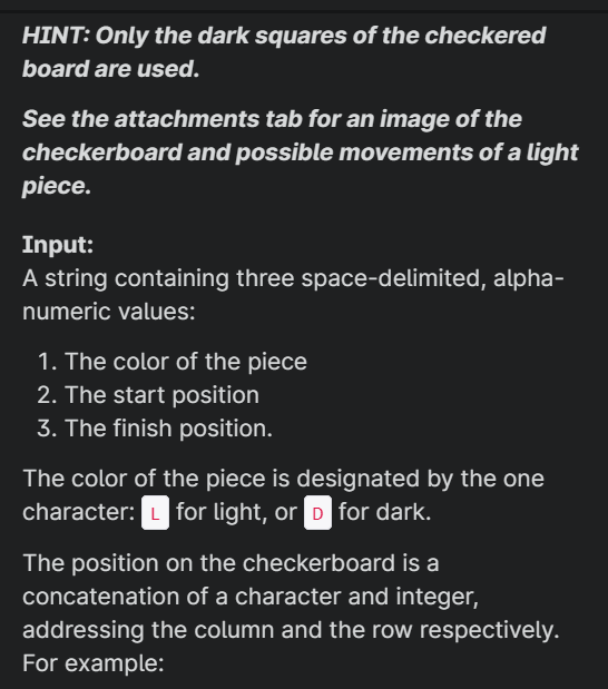 Solved Test Case #1 Failed L e3 g7 Returns False (Wrong) And | Chegg.com