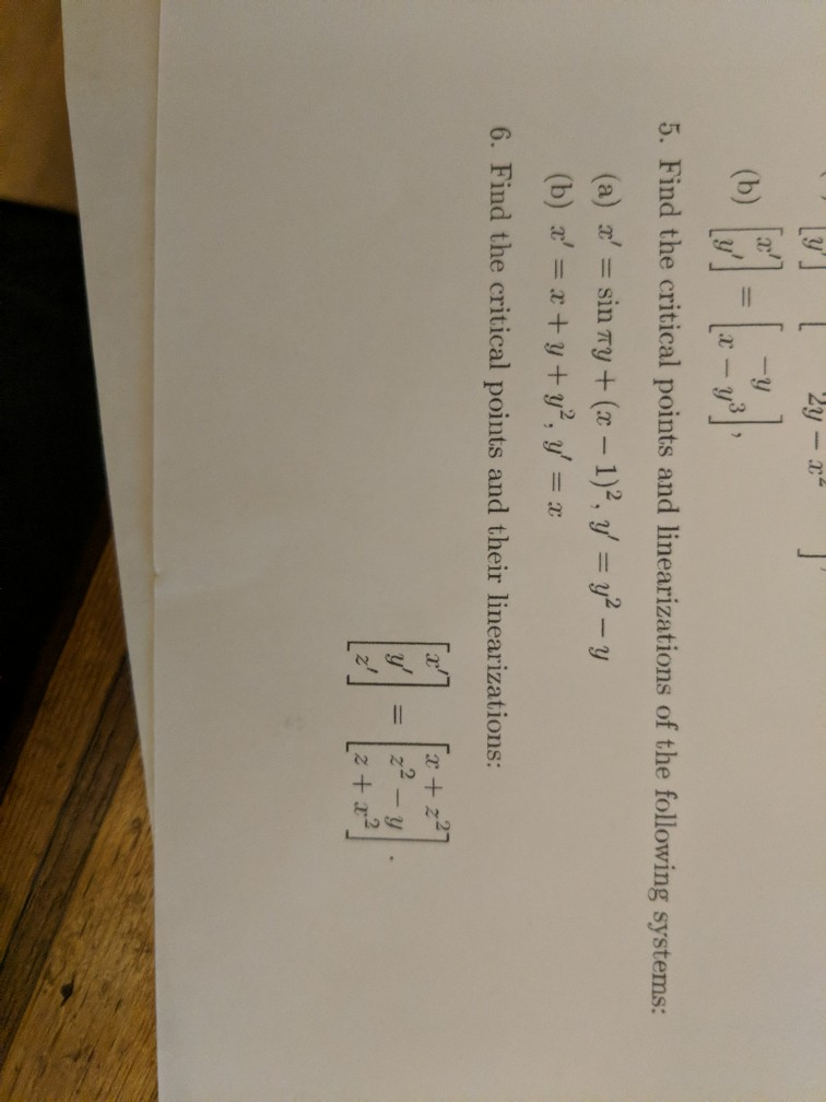 Solved [y] 2y 2 5 Find The Critical Points And