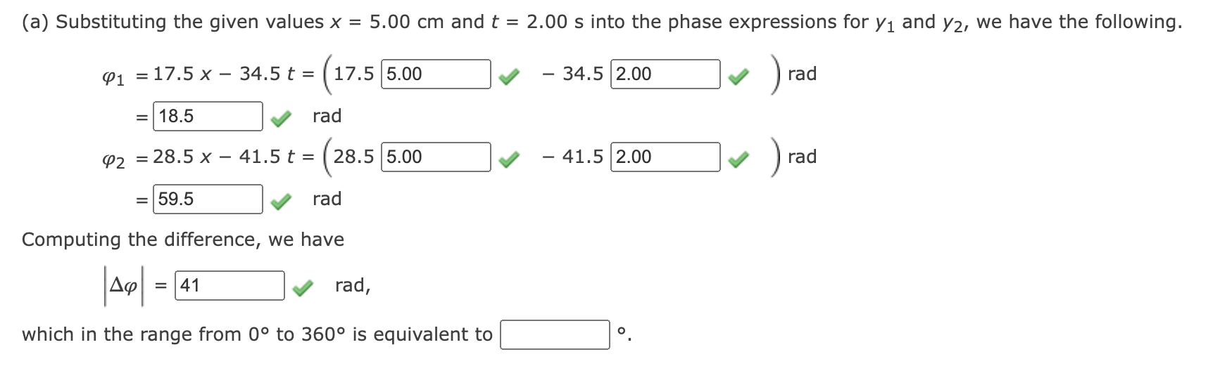 Solved Two sinusoidal waves in a string are defined by the | Chegg.com