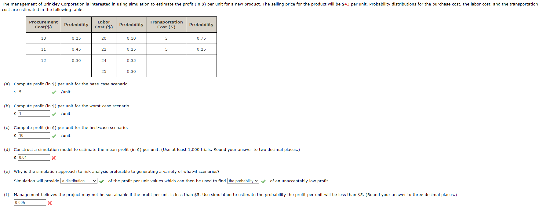 Solved PLEASE SOLVE PARTS D AND F. ONLY PROVIDE CORRECT | Chegg.com