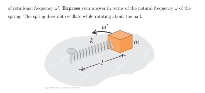 Solved Problem 2: Circular Motion with a Spring A mass m is | Chegg.com