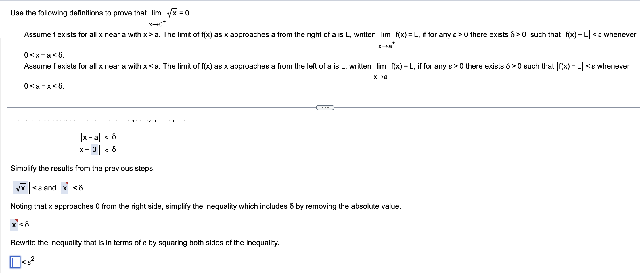 Solved Use the following definitions to prove that | Chegg.com