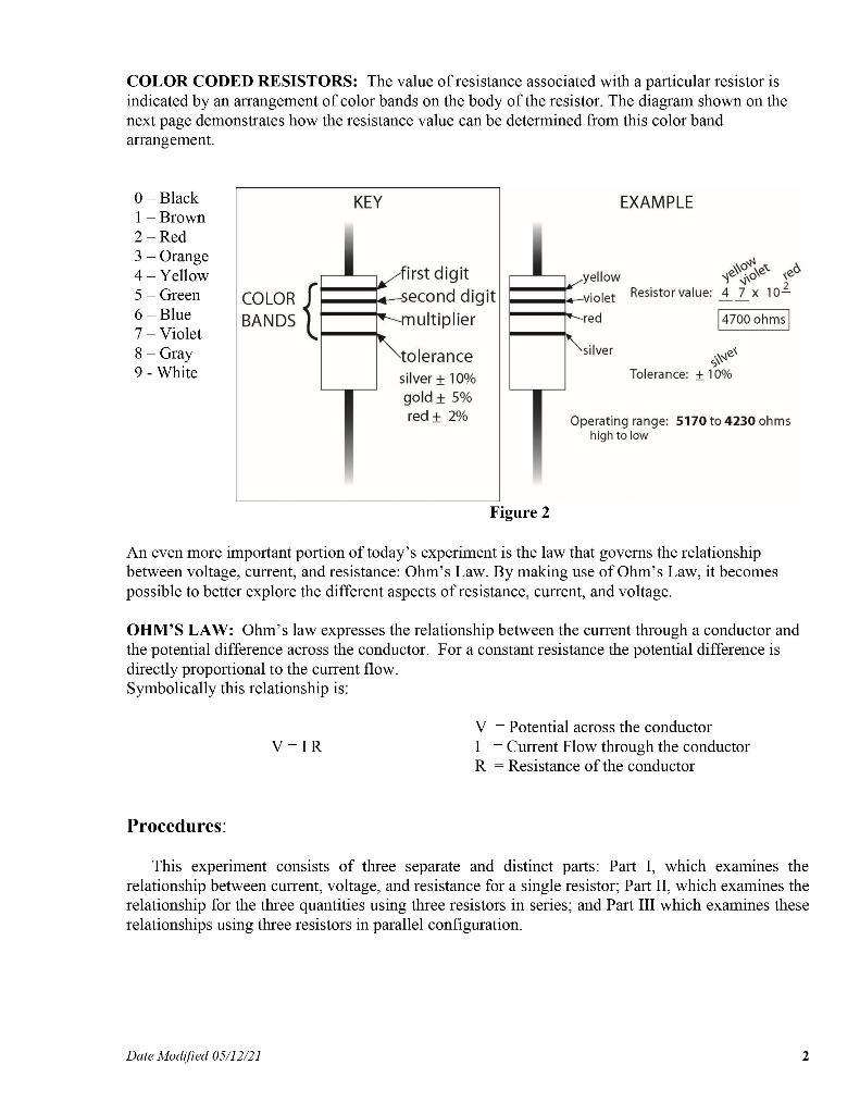Solved E4a: Simple D.C. Circuits Introduction: An oft | Chegg.com