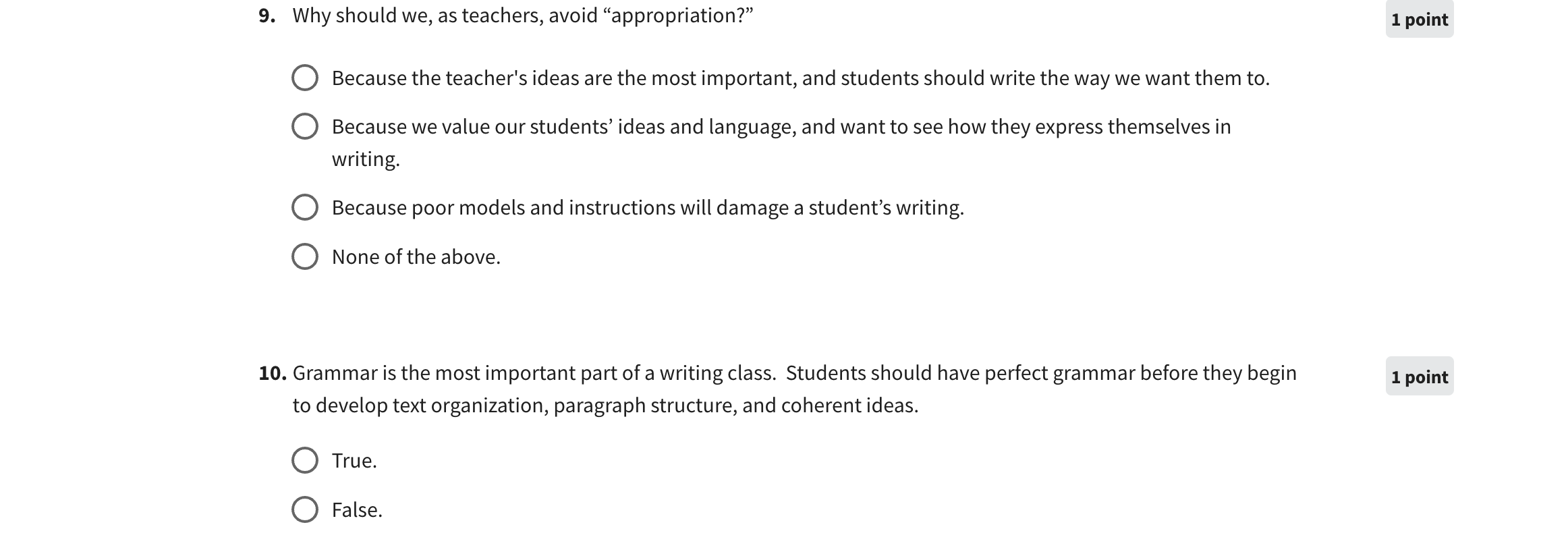 1. In this lesson, Dr. Dixon discussed the 6 Traits | Chegg.com