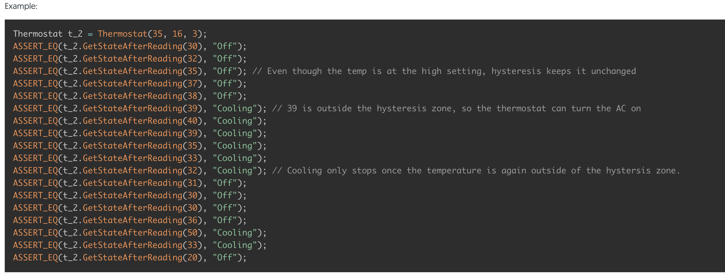 Solved The thermostat starts in the off position If if the | Chegg.com