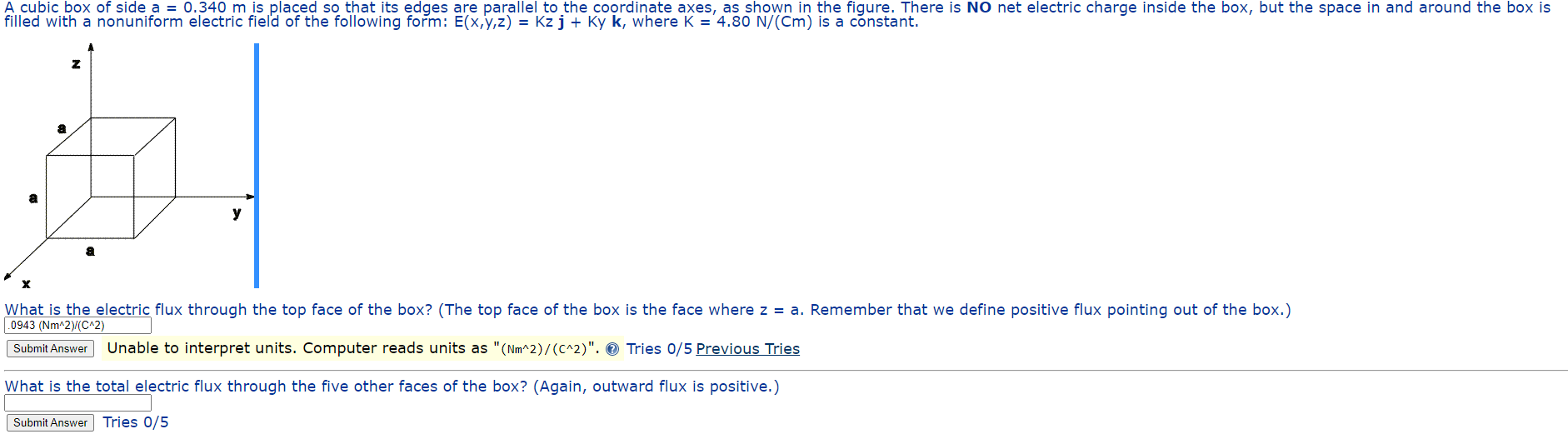 Solved .0943(Nm∧2)((C∧2) Unable to interpret units. Computer | Chegg.com