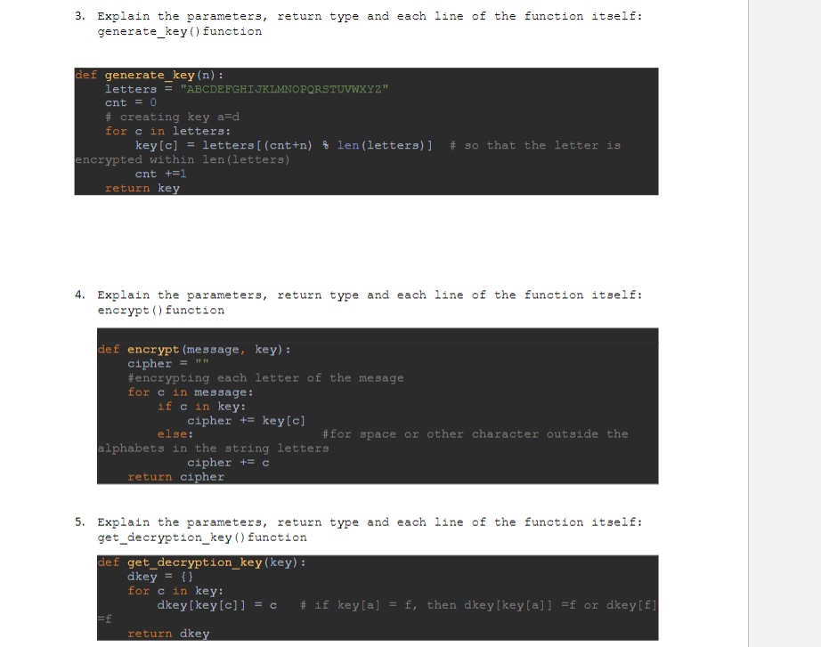 Solved 4. Explain the parameters, return type and each line | Chegg.com