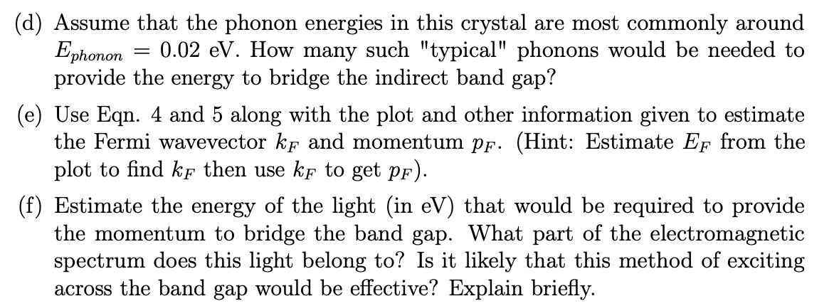 Figure 1: Partial band diagram for a simple 1D | Chegg.com