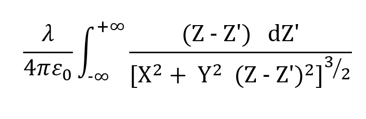 Solved too a 4TTED (Z - Z') dZ [X2 + y2 (Z - Z')218/2 3 . | Chegg.com