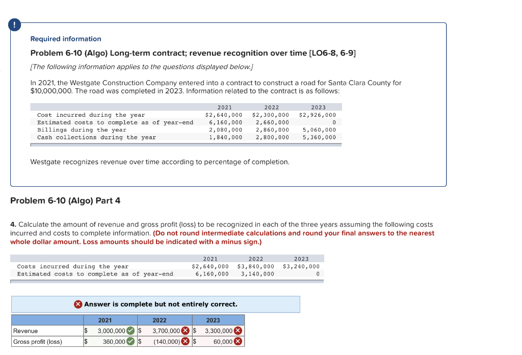Solved Required information Problem 6-10 (Algo) Long-term | Chegg.com