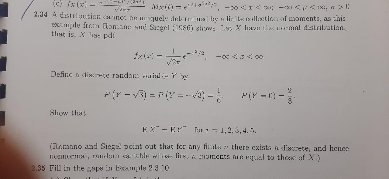 Solved - (2-1)/(20) 270 (c) fx(x) = My(t) = ent+o242/2, -o