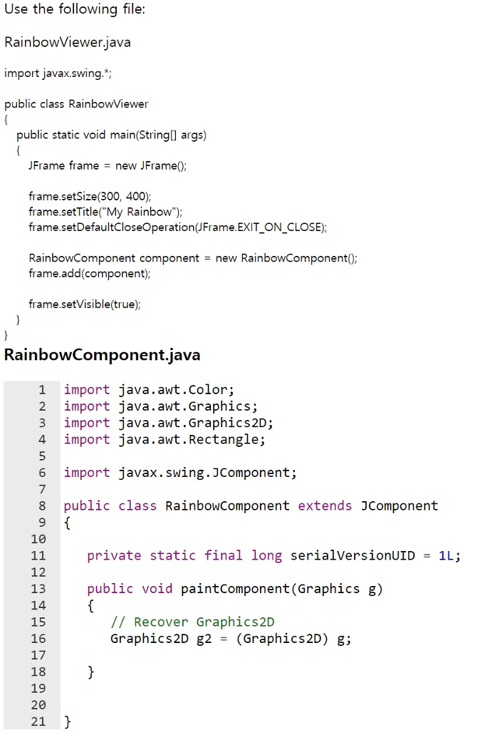 Solved For this problem we are going to draw a "rainbow" | Chegg.com