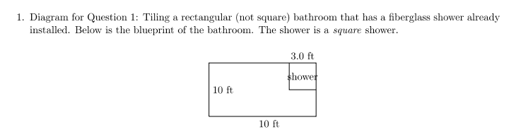 Solved 1. Diagram for Question 1: Tiling a rectangular (not | Chegg.com