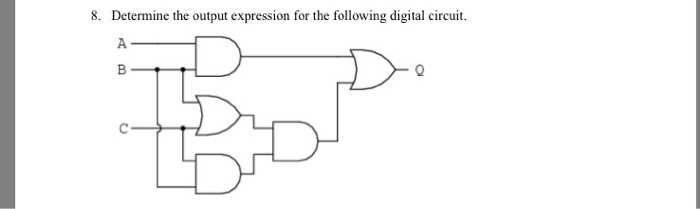 Solved Determine the output expression for the following | Chegg.com