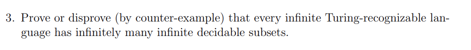 3. Prove or disprove (by counter-example) that every | Chegg.com